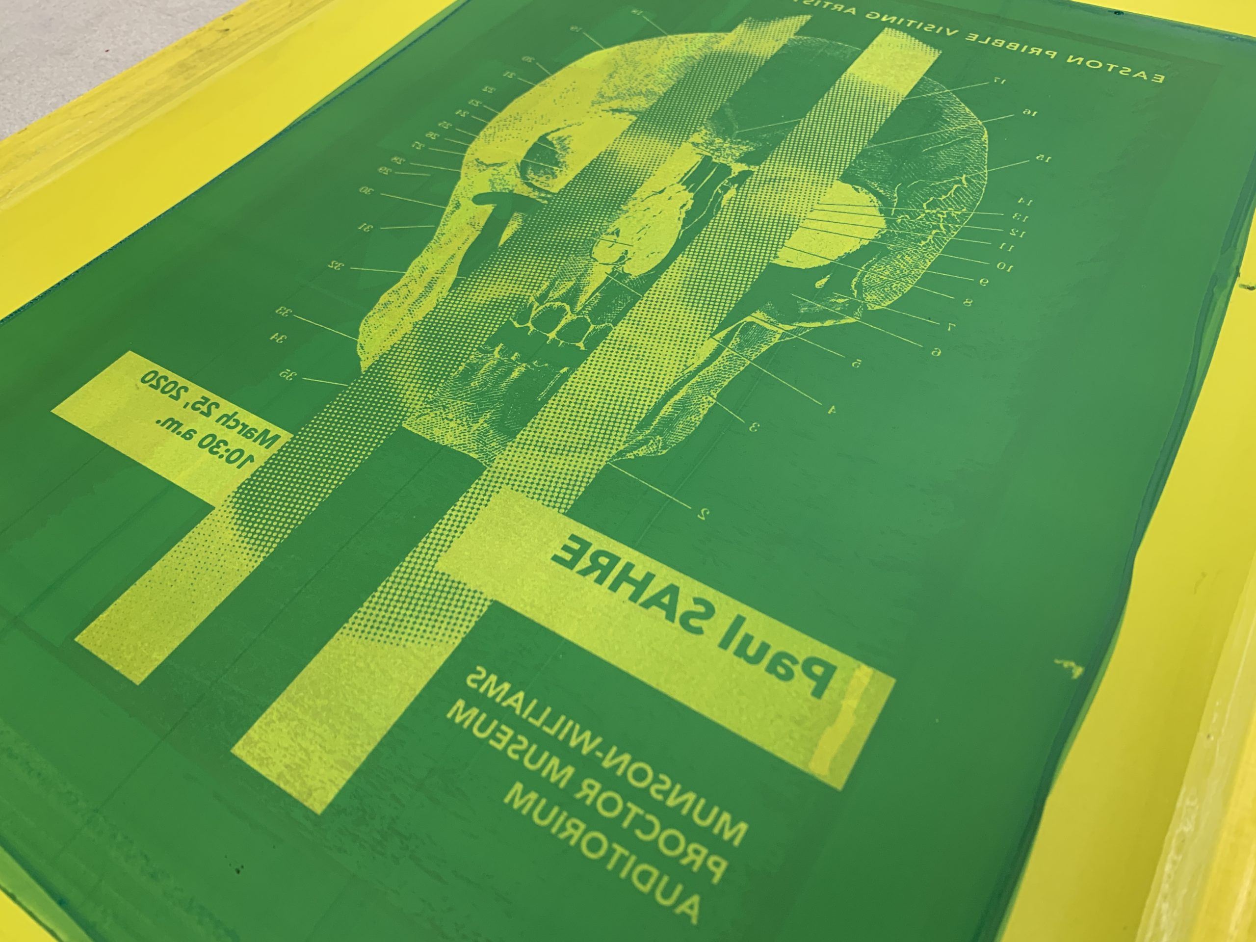 Screen Printing Posters for Paul Sahre Lecture – meetinghouse